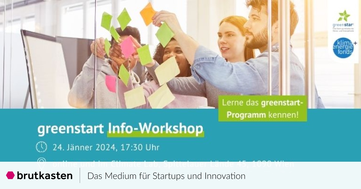 greenstart Infoworkshop für Ihre klimarelevante Business-Idee
